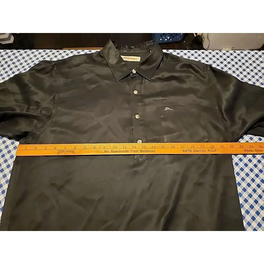 Tommy Bahama | Shirts | Tommy Bahama Shirt Mens Large Black Short ...
